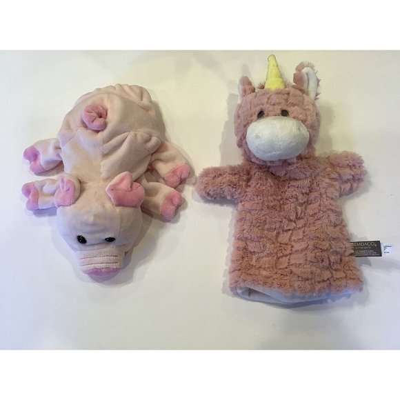 Demdaco & Dream | Toys | 2 Stuffed Hand Puppets Demdaco Sparkles The ...